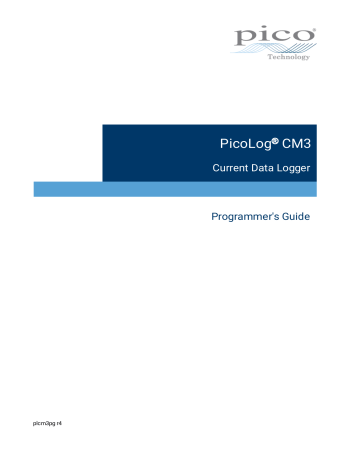 Pico PicoLog CM3 Programmer’s Guide | Manualzz