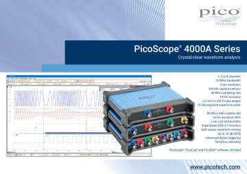 Pico PicoScope 4424 Data Sheet | Manualzz