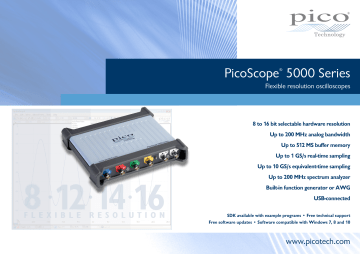 Pico PicoScope 5444B Data Sheet | Manualzz