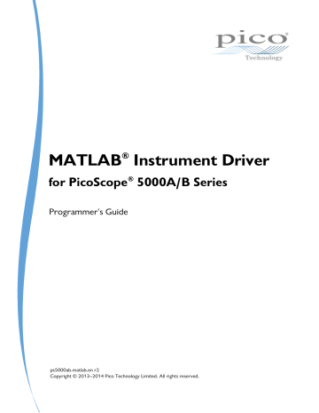 Pico PicoScope 5444B Programmer’s Guide | Manualzz