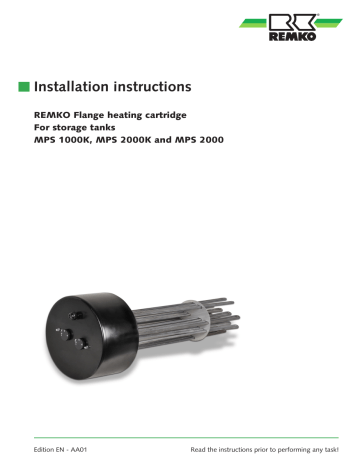 Remko Flange-Heating-Cartridge User Manual | Manualzz