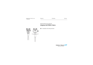 Endres+Hauser Soliphant M FTM50, FTM51 Manual de utilizare | Manualzz