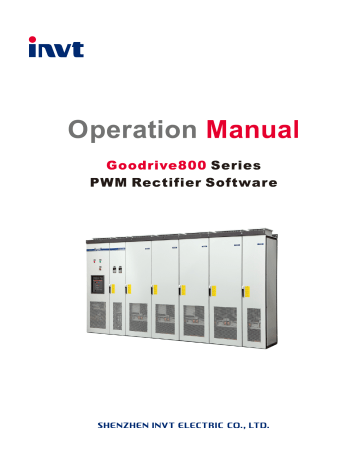 Invt GD800 Series VFD PWM Rectifier Software Manual | Manualzz