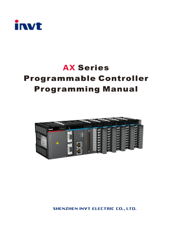 Invt AX Series Programming Manual | Manualzz