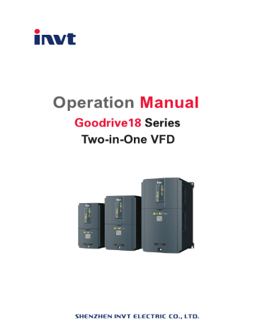 Invt GD18 Series VFD Manual | Manualzz