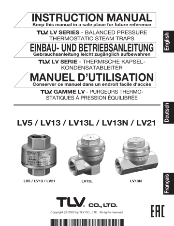 TLV LV21 Manual | Manualzz
