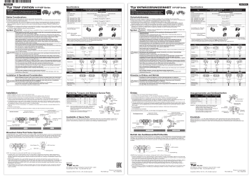 TLV V1P/V2P Series Manual | Manualzz
