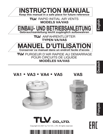 TLV VAS Manual | Manualzz