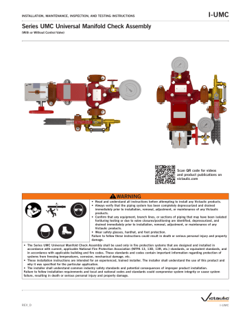 Victaulic Series UMC Universal Manifold Assembly and Installation ...