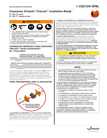 Victaulic FireLock™ Installation-Ready™ Fittings Guía de instalación ...