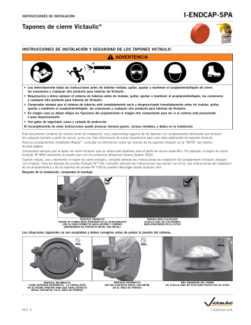 Victaulic End Caps Guía de instalación | Manualzz