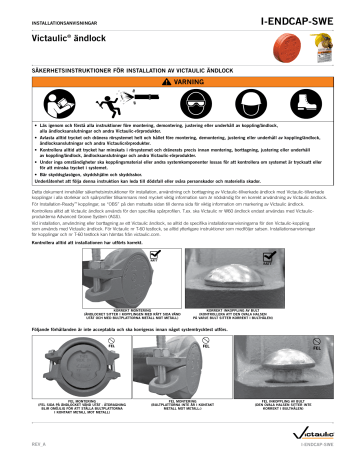 Victaulic End Caps Installationsguide | Manualzz