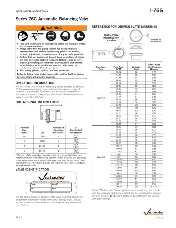 Victaulic Automatic Balancing Valves Installation Instructions | Manualzz