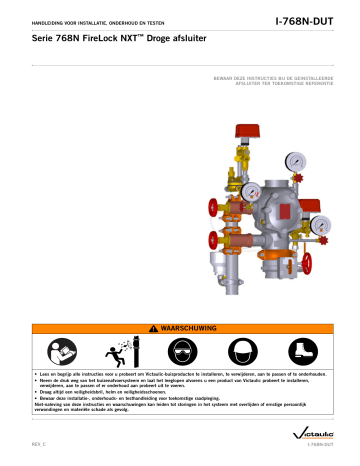 Victaulic FireLock NXT™ Series 768N Dry Valve Installation manual | Manualzz