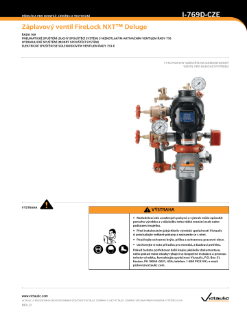 Victaulic FireLock NXT™ Deluge Valve Series 769 Installation manual ...