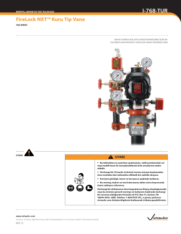 Victaulic FireLock NXT™ Dry Valve Series 768 Installation manual | Manualzz