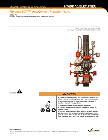 Victaulic FireLock NXT™ AutoConvert Preaction Valve Series 769 ...