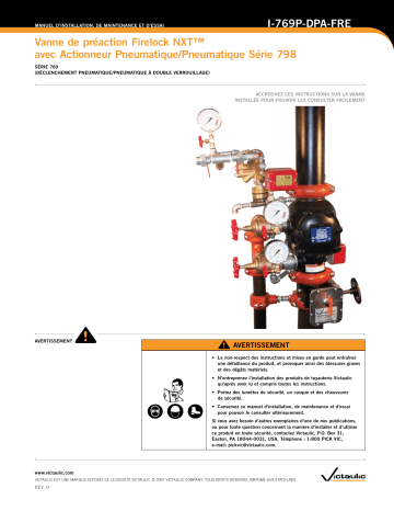 Victaulic FireLock NXT™ Preaction Valve Installation manual | Manualzz