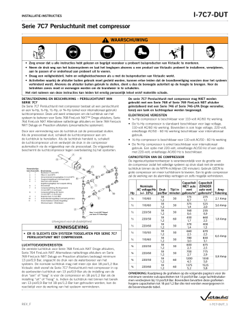 Victaulic Series 7C7 Air Maintenance/Compressor Handleiding | Manualzz