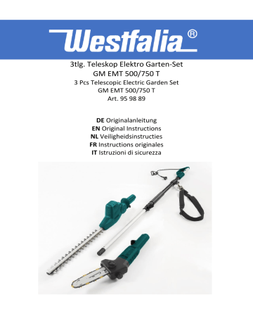 Gartenmeister 3 in 1 Elektrisches Multi-Tool „GM EMT 500/7“ Operating ...