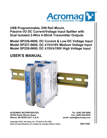 Acromag SP238 User Manual | Manualzz