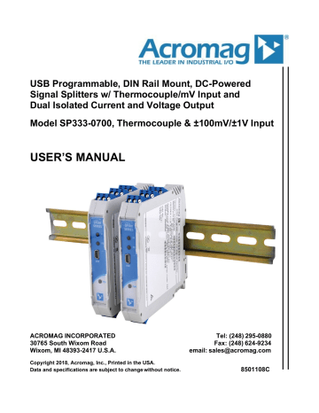 Acromag SP333 User Manual | Manualzz