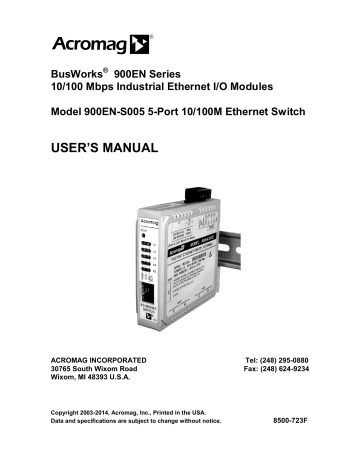 Acromag 900EN-S005 User Manual | Manualzz