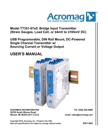 Acromag TT351 User Manual | Manualzz