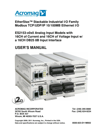 Acromag ES2153 User Manual | Manualzz