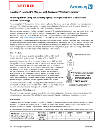 Acromag microBlox Reconfiguration User Manual | Manualzz