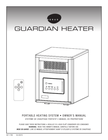 Aerus Lux Guardian Heater Owner's Manual | Manualzz
