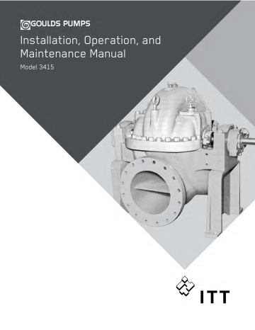 Goulds Pumps 3415 Instruction and Operation Manual | Manualzz