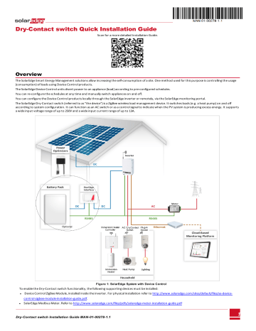 SolarEdge Dry Contact Switch Installation Guide | Manualzz