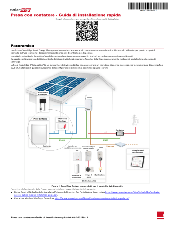 SolarEdge Presa con contatore Guida d'installazione | Manualzz