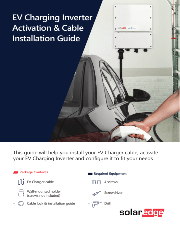SolarEdge EV charging Inverter Activation and Cable Installation Guide | Manualzz