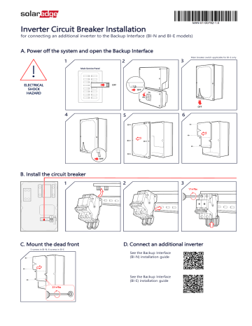 SolarEdge Circuit Breaker Installation Guide | Manualzz