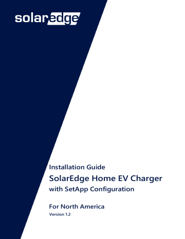 SolarEdge Smart EV Charger Installation Guide | Manualzz