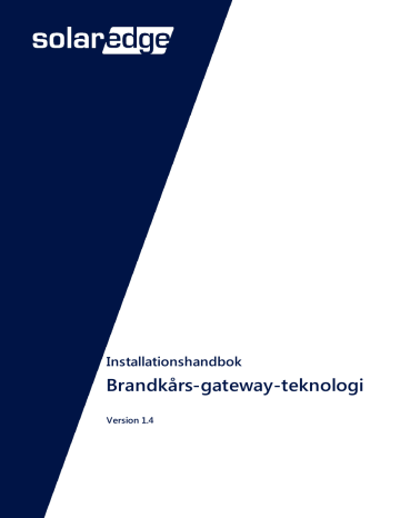 SolarEdge Firefighter Gateway Guida d'installazione | Manualzz