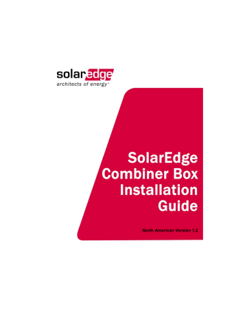 SolarEdge Monitoring Combiner Box Installation Guide | Manualzz