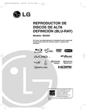 LG BD300 Manual de usuario | Manualzz