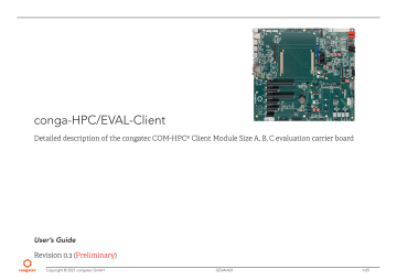 congatec conga-HPC/EVAL-Client User's guide | Manualzz