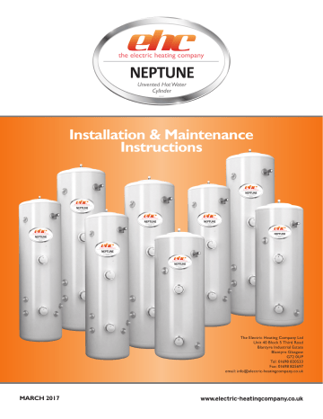 EHC Neptune Cylinder Installation Manual | Manualzz
