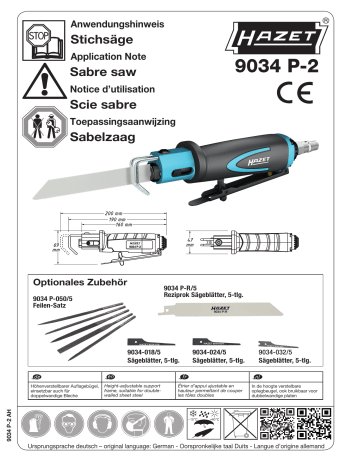 Hazet 9034P-2 Mode d'emploi | Manualzz