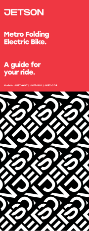 Jetson Metro Folding Electric Bike Owner's Manual | Manualzz