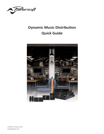 Powersoft Dynamic Music Distribution Quick guide | Manualzz