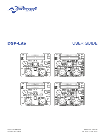 Powersoft DSP-Lite User Guide | Manualzz