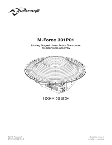 Powersoft M-Force 301P01 User Guide | Manualzz