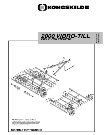 Kongskilde 2800 SF Assembly Instructions | Manualzz