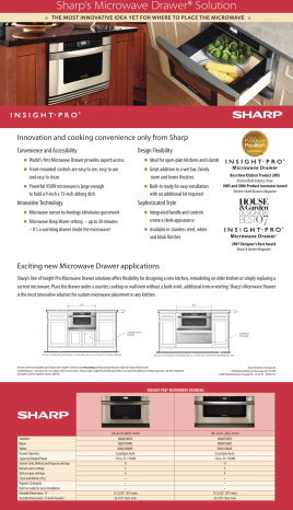 Sharp KB6014MSC Microwave Installation Guide | Manualzz