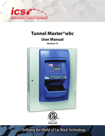 ICS Tunnel Master wbc User Manual | Manualzz